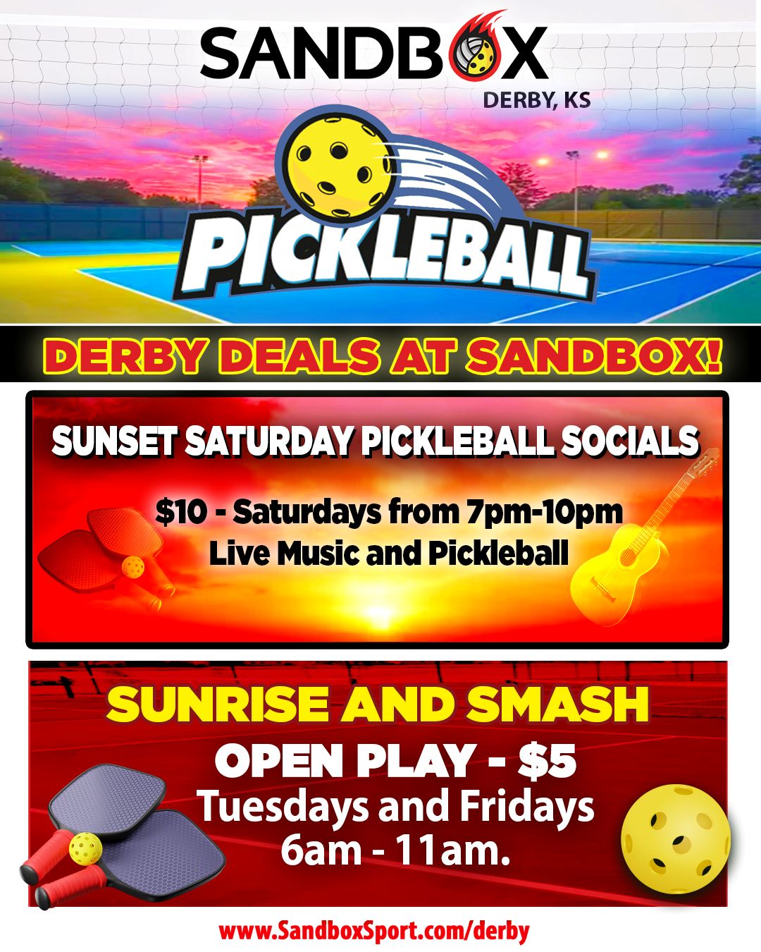 Fall Pickleball Deals at Sandbox Derby! – Sandbox